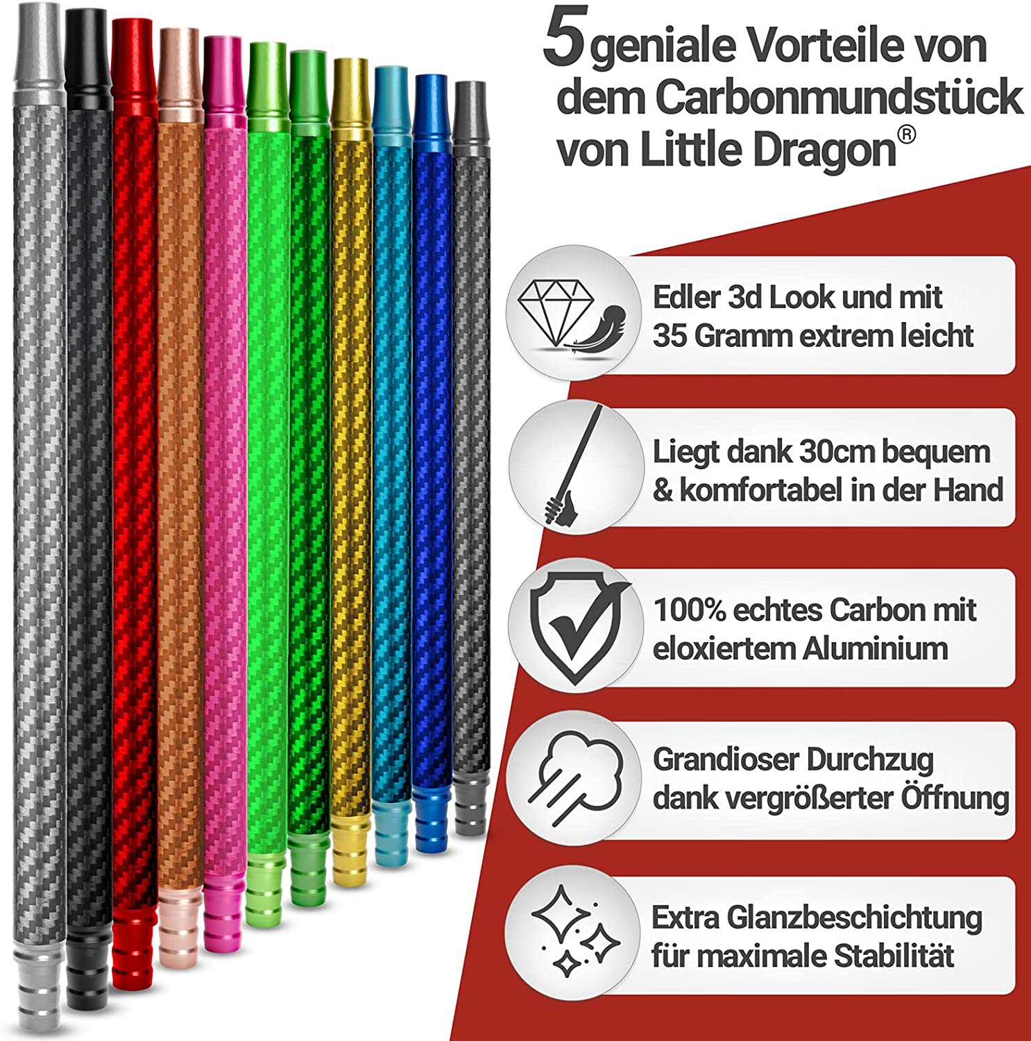 Little Dragon® Shisha Carbon Grün - Ice Cube Shisha