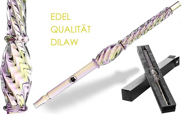 DILAW® Shisha Glasmundstück Rainbow - Ice Cube Shisha