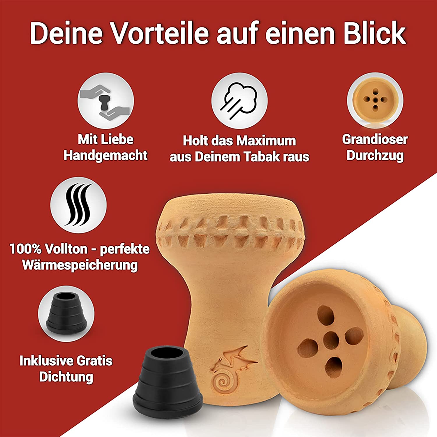 Little Dragon® Shisha Kopf - Ice Cube Shisha