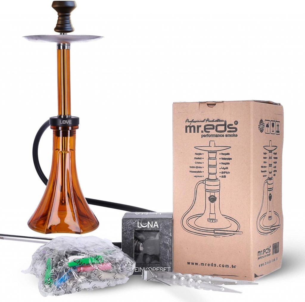Mr. Eds E46 Love - Premium Shisha Wasserpfeife im Komplettset (Amber ...